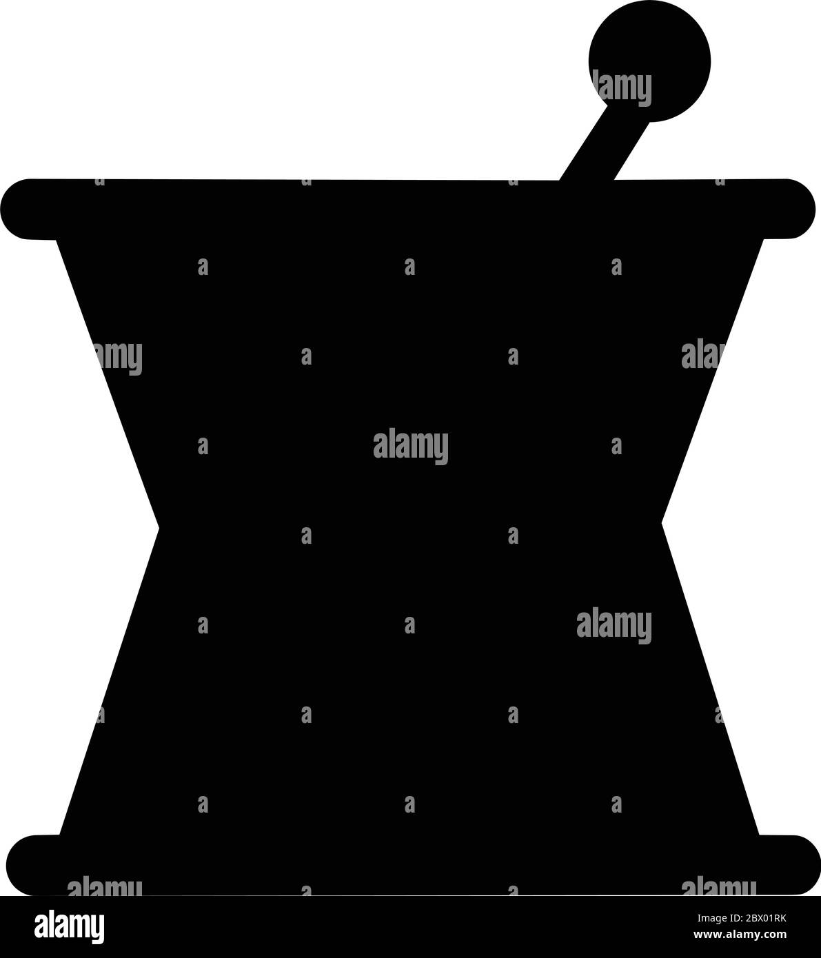 Mortar and Pestle Symbol- An Illustration of a Mortar and Pestle Symbol ...