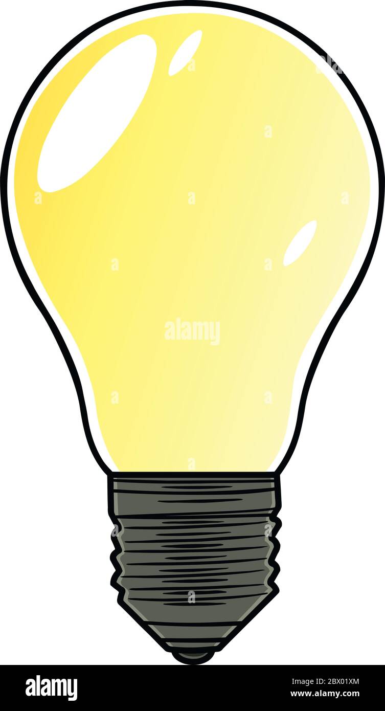 Light Bulb- An Illustration of a Light Bulb Stock Vector Image & Art ...