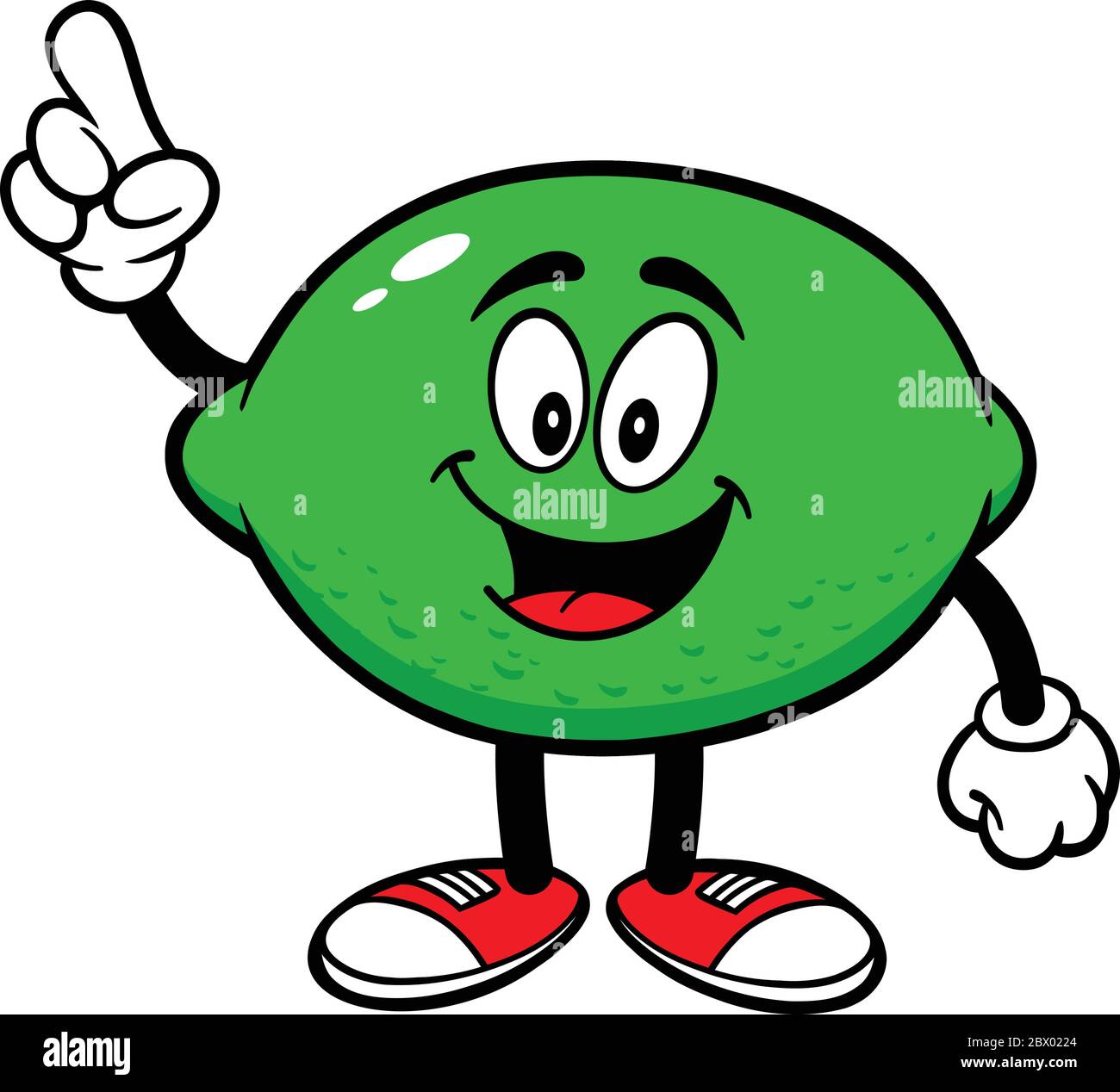 Lime Mascot Talking - A cartoon illustration of a Lime Mascot Talking ...