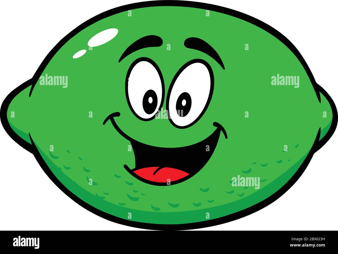 Lime Mascot - A cartoon illustration of a Lime Mascot Stock Vector ...