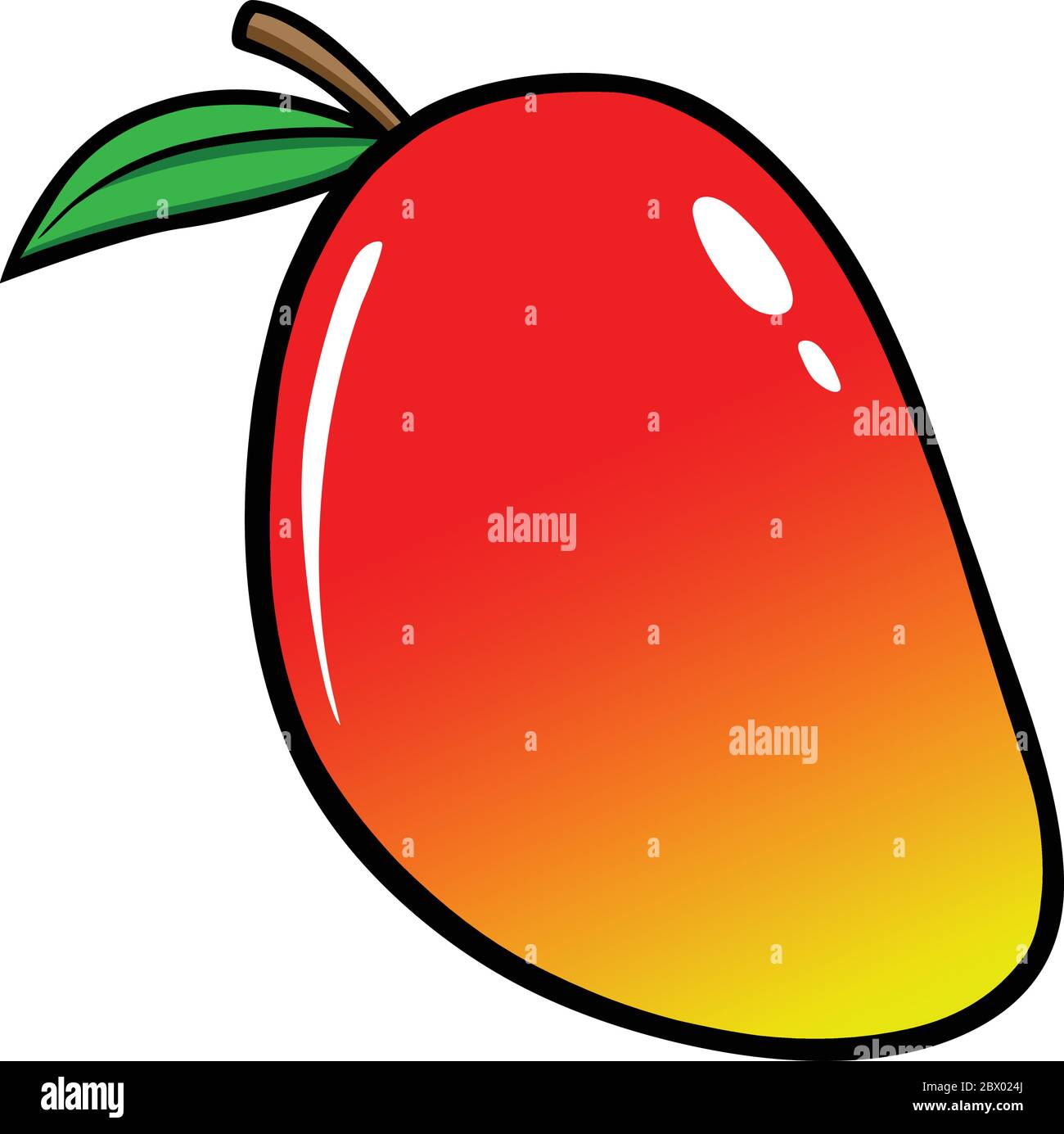 Mango- An Illustration of a Mango Stock Vector Image & Art - Alamy
