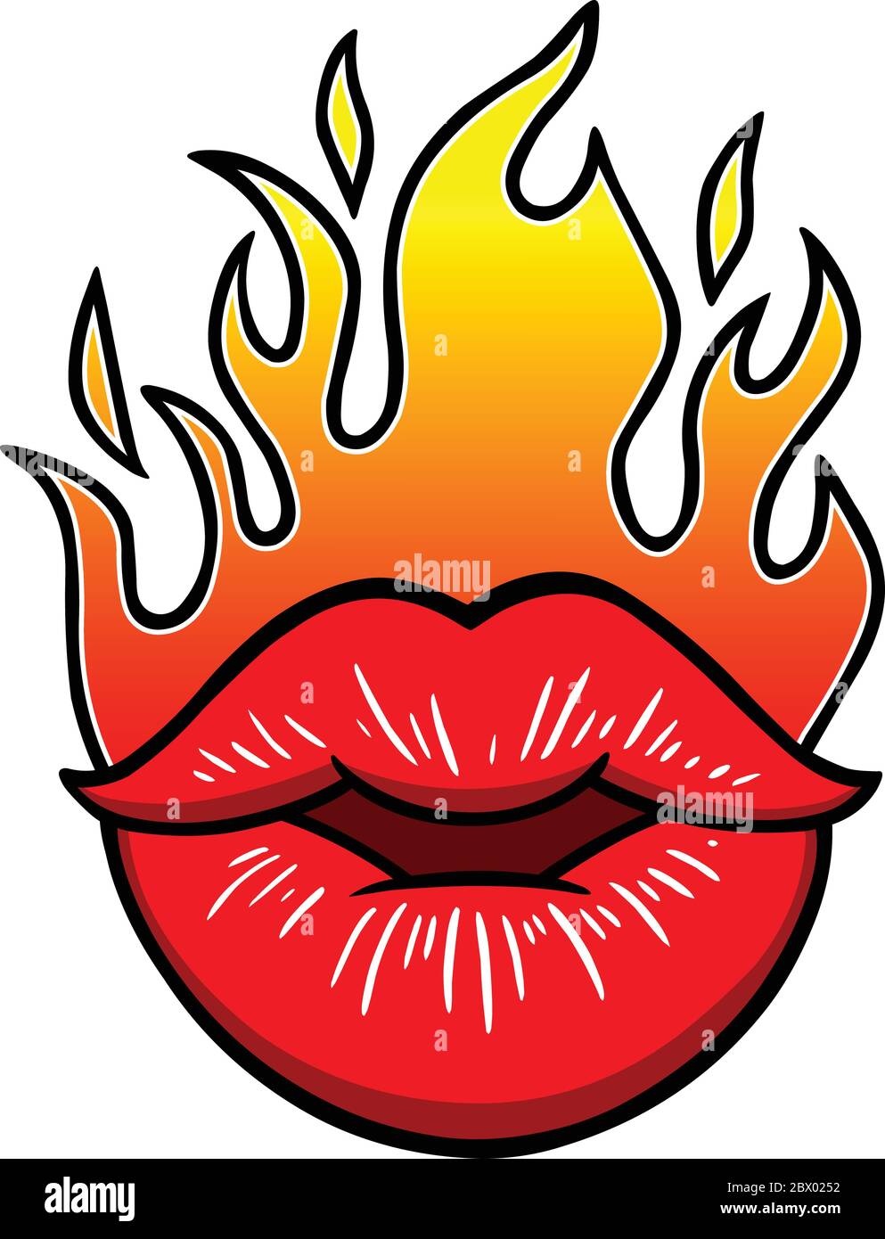 Hot Lips An Illustration Of Hot Lips Stock Vector Image And Art Alamy