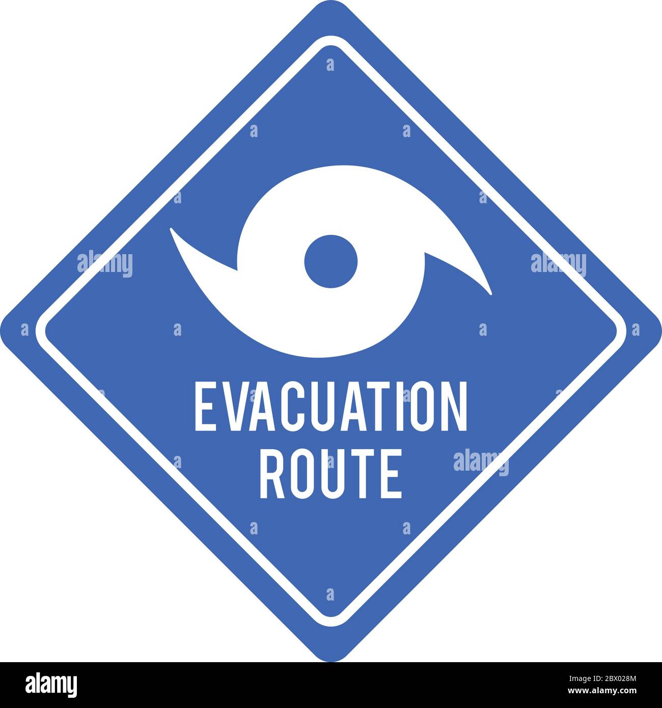 Hurricane Evacuation Route- An Illustration of a Hurricane Evacuation ...