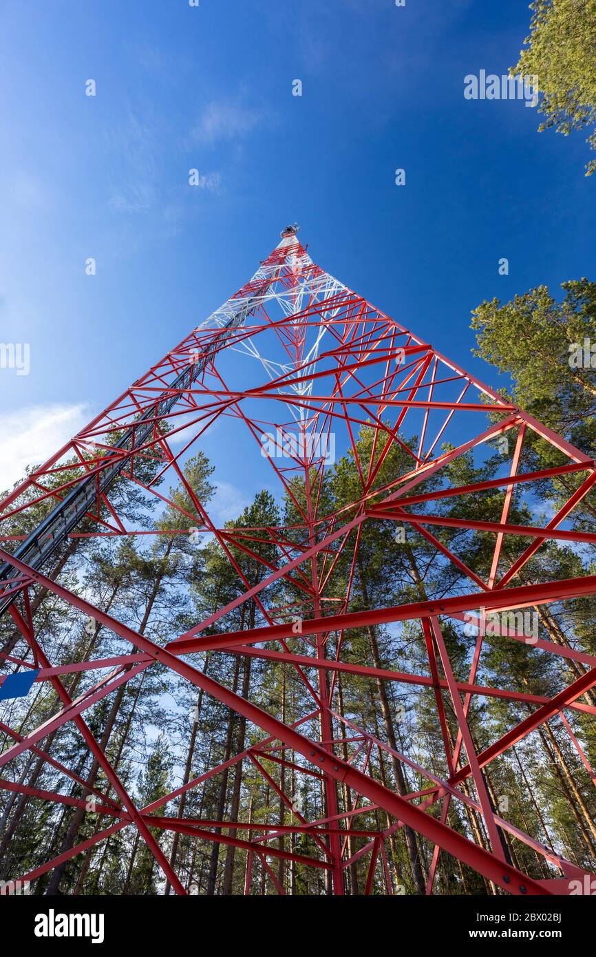 Frame and structure of a metallic self supporting cellular antenna ...