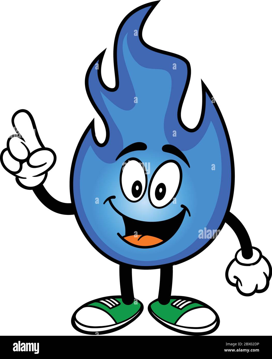 Natural Gas Talking- A Cartoon Illustration of a Natural Gas Flame ...