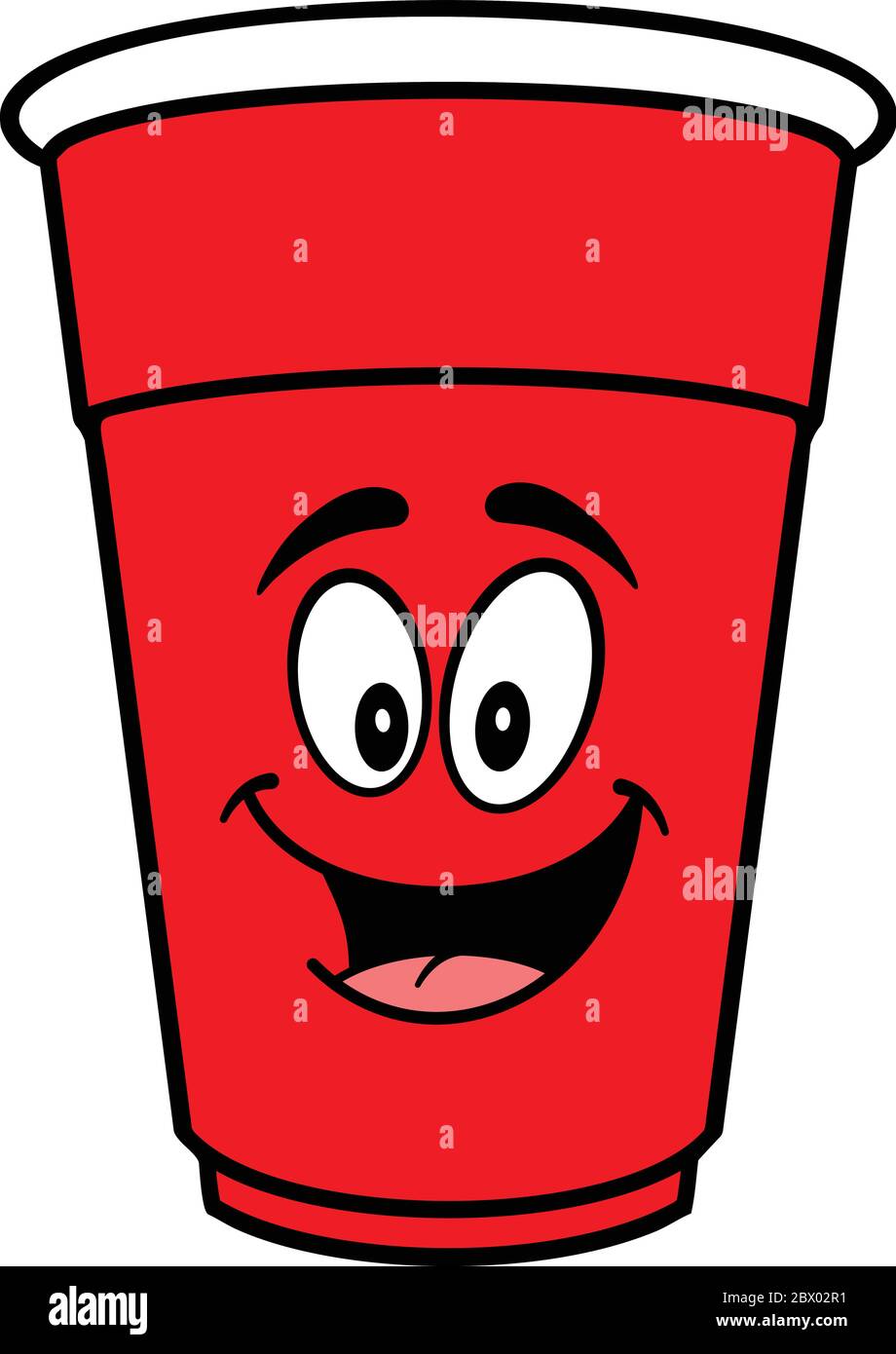 Party Cup Mascot - A cartoon illustration of a Party Cup Mascot Stock ...