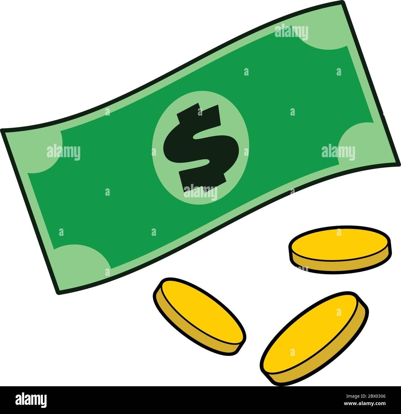 Money- An Illustration of Money Stock Vector Image & Art - Alamy
