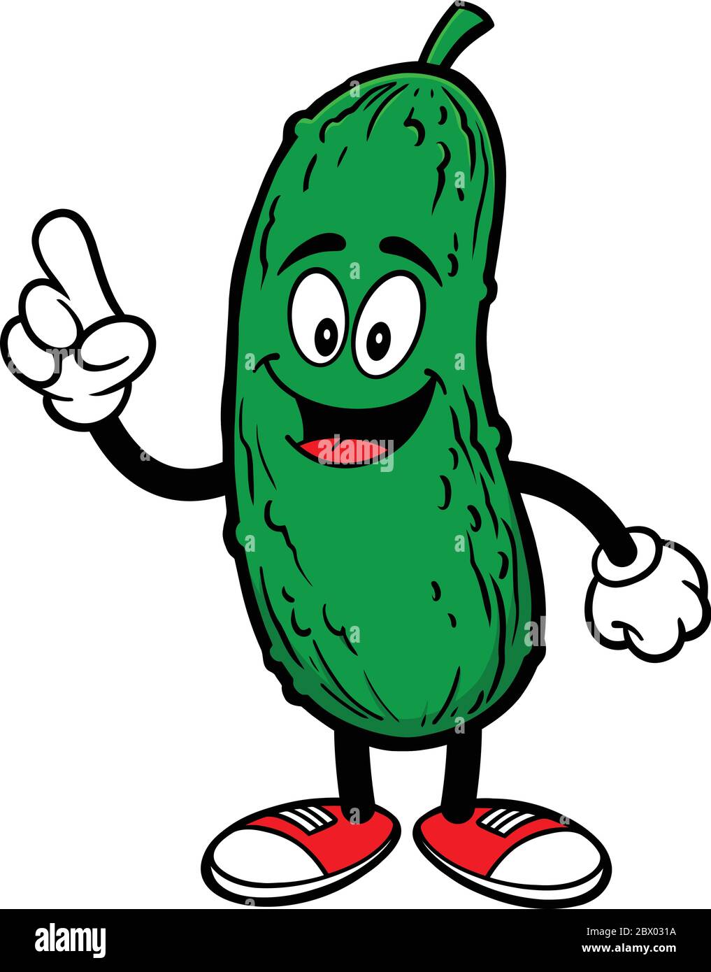 Pickle Talking- A Cartoon Illustration of a Pickle Talking Stock Vector ...