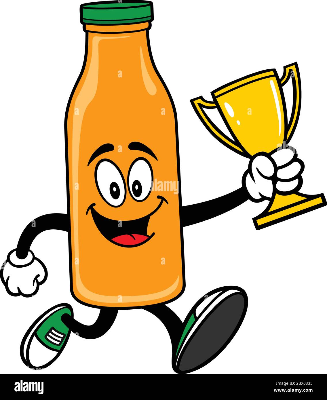 Orange Juice Bottle Cartoon