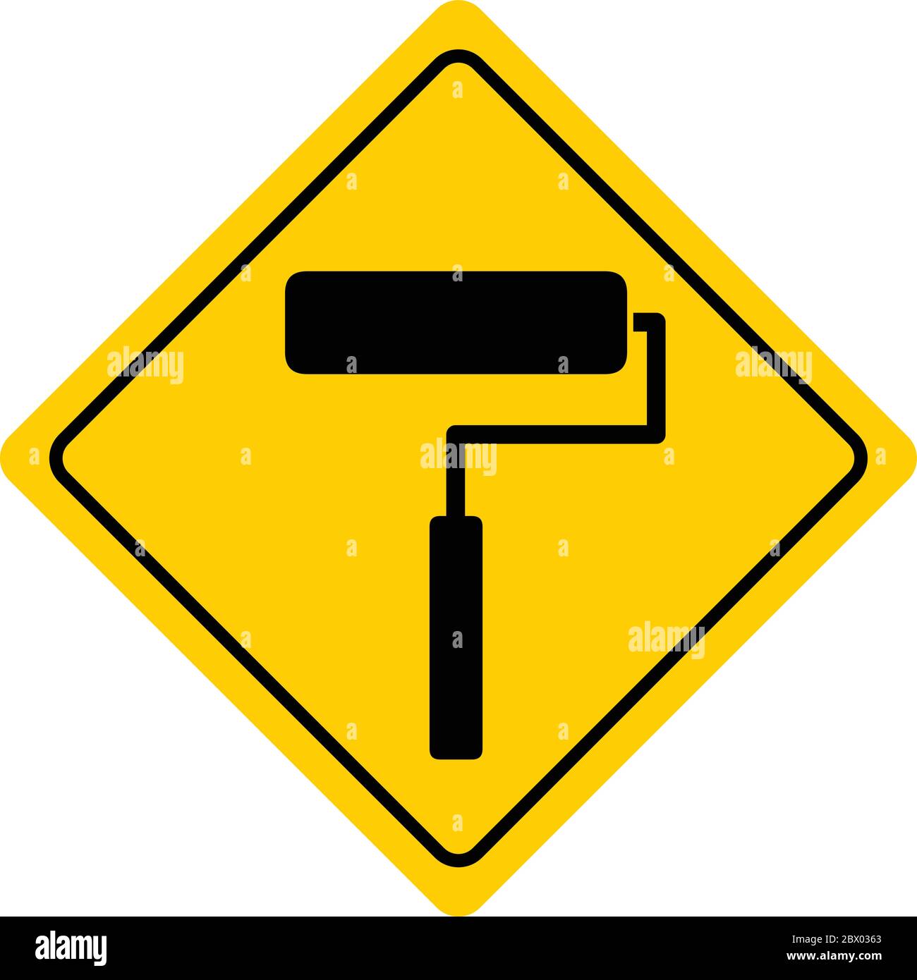 Paint Sign- An Illustration of a Paint Sign Stock Vector Image & Art ...