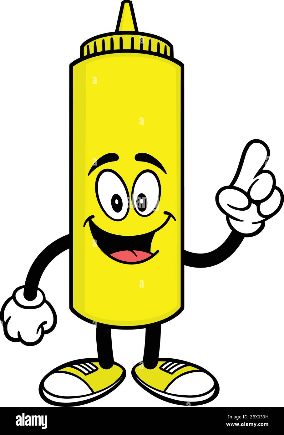 Mustard Talking- A Cartoon Illustration of Mustard Talking Stock Vector ...