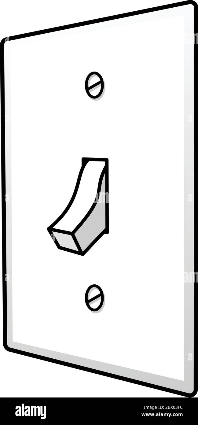 Light Switch- An Illustration of a Light Switch Stock Vector Image ...