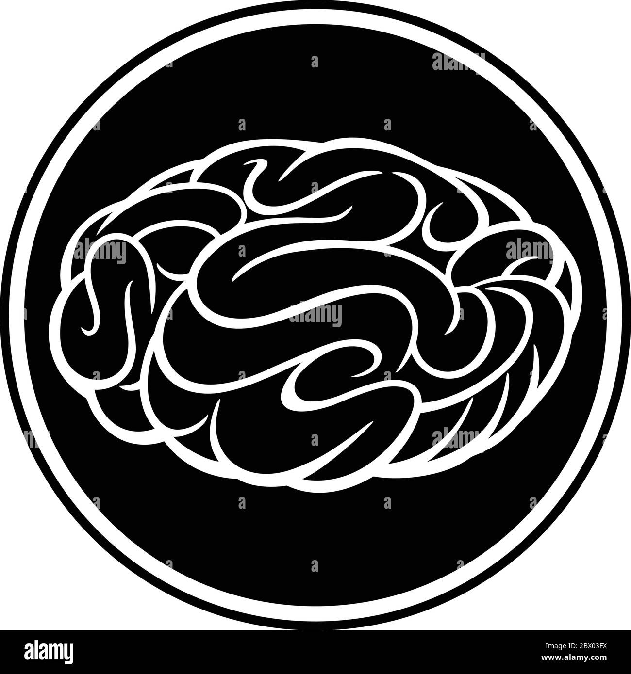Neurology Symbol- An Illustration of a Neurology Symbol Stock Vector ...