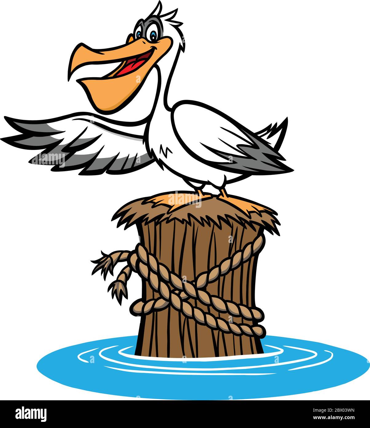 Inland pelican Stock Vector Images - Alamy