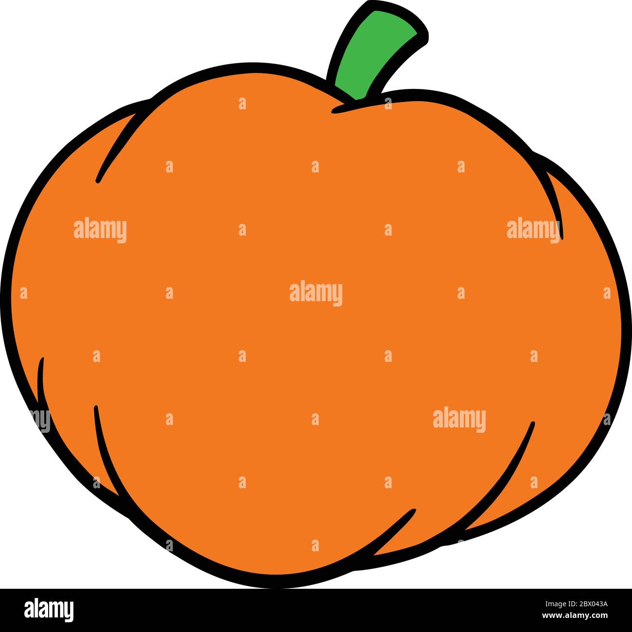 Pumpkin - A cartoon illustration of a Pumpkin Stock Vector Image & Art ...