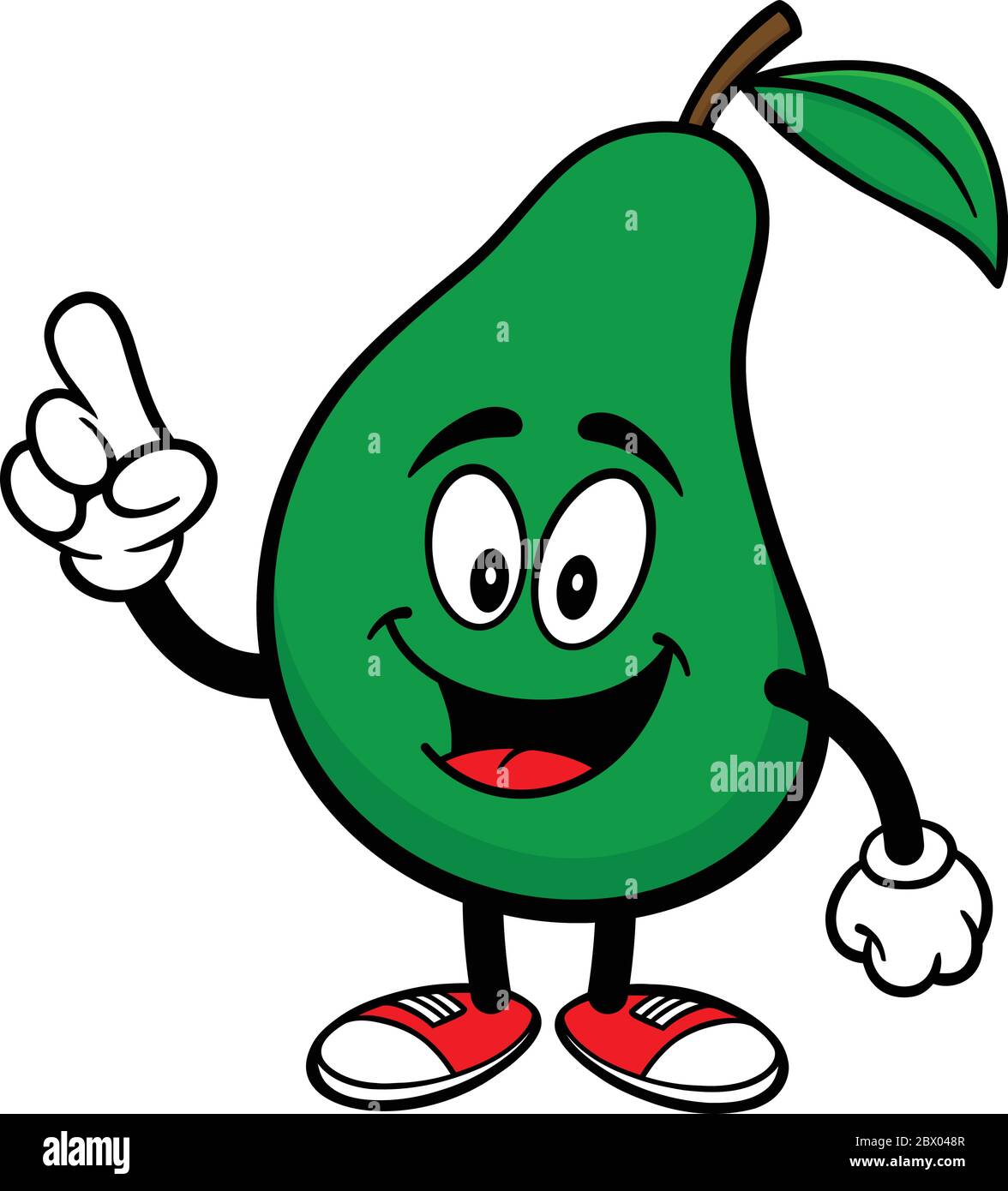 Pear Mascot Talking - A cartoon illustration of a Pear Mascot Talking ...