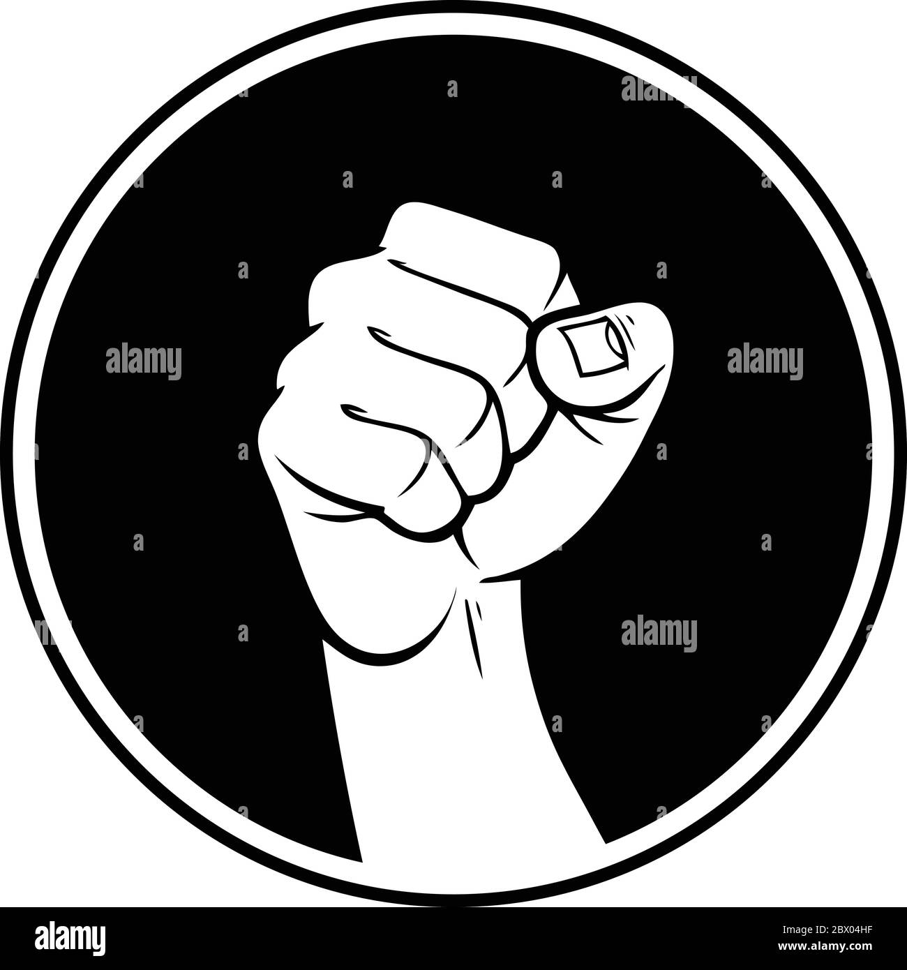 Rebel Fist Insignia- An Illustration of a Rebel Fist Insignia Stock ...