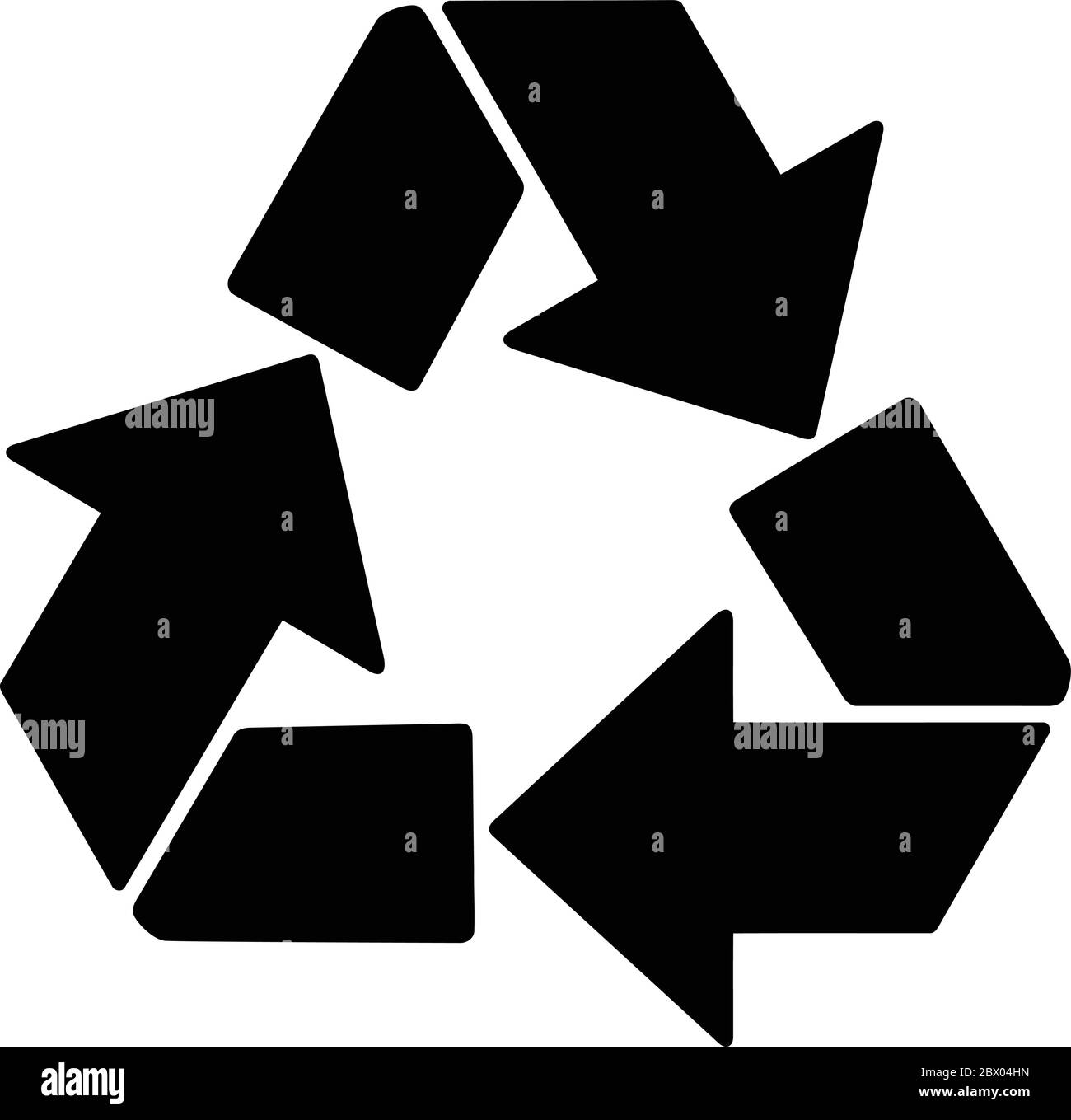 White Recycle Icon No Background