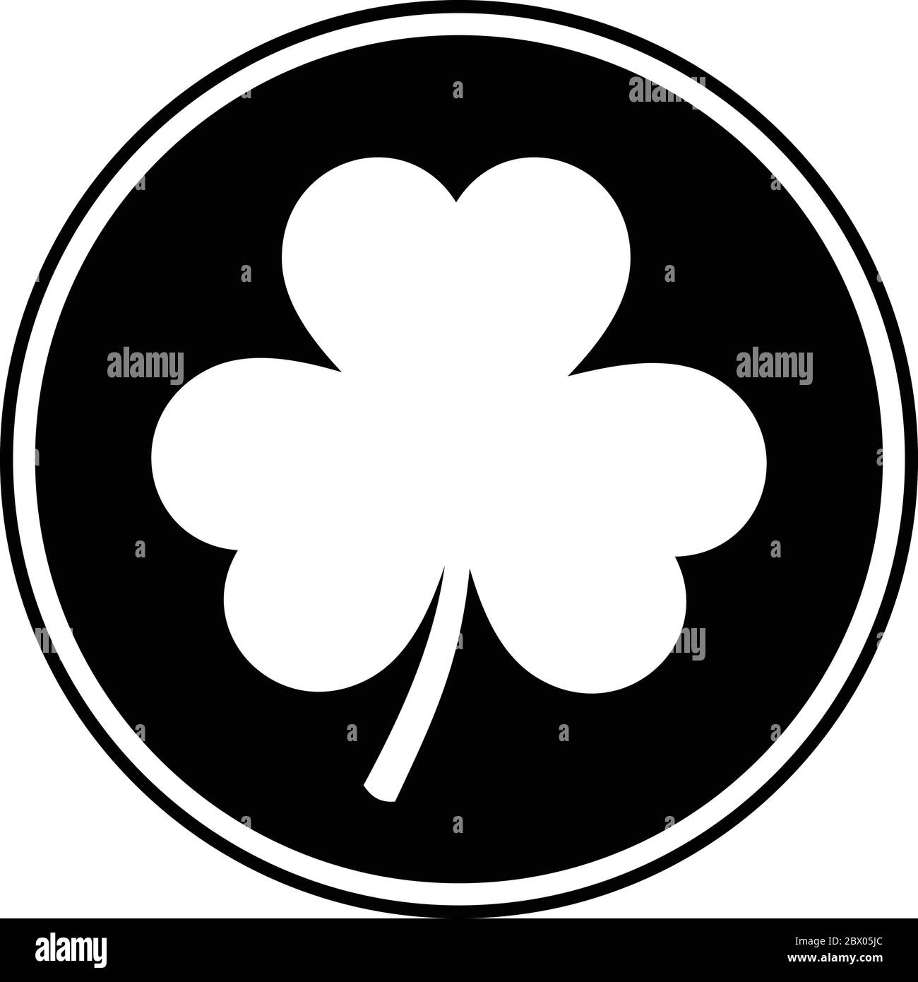 Shamrock Symbol- An Illustration of a Shamrock Symbol Stock Vector ...
