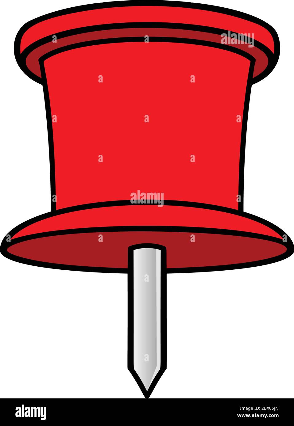 Push Pin - A cartoon illustration of a Push Pin Stock Vector Image ...