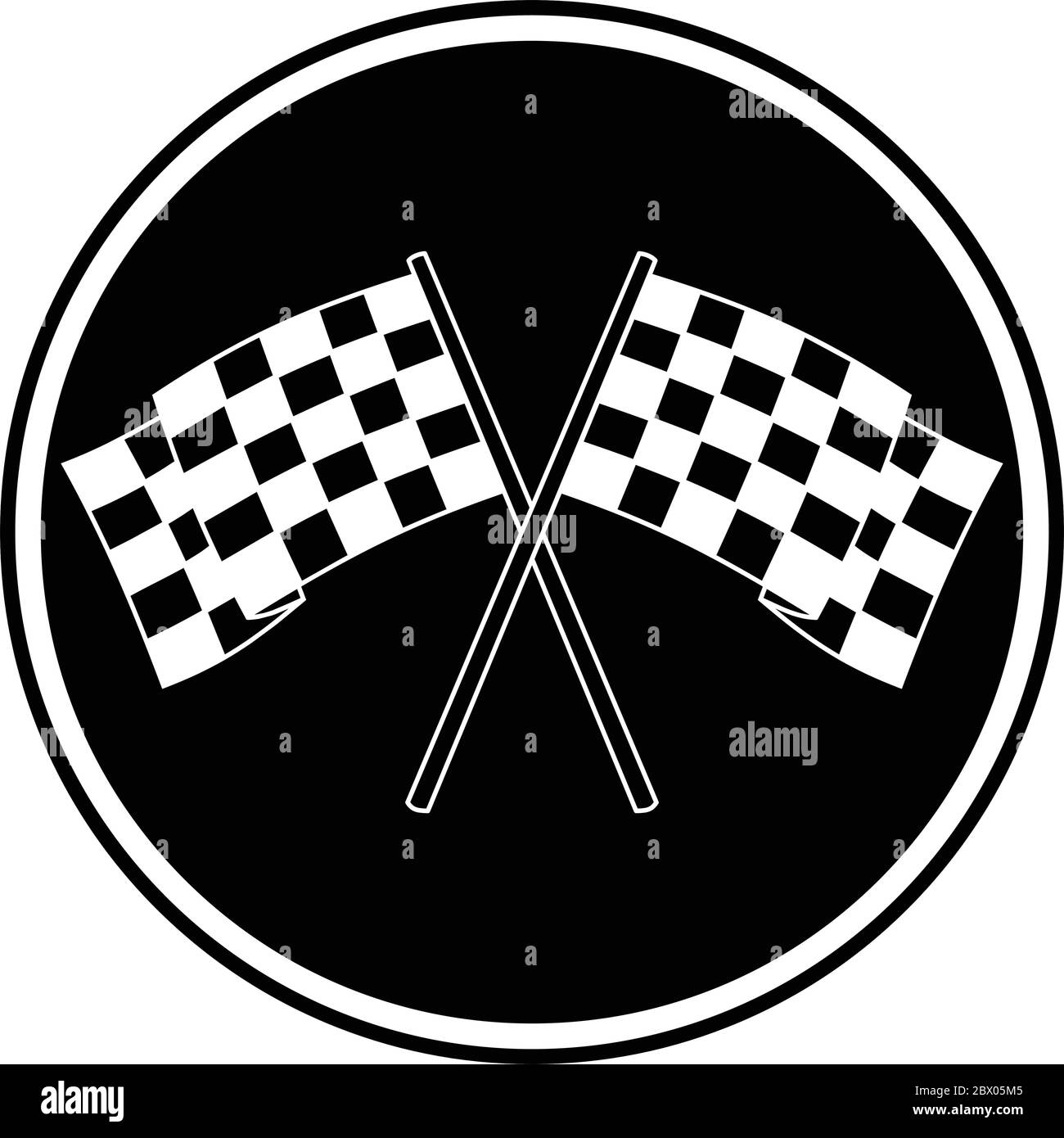 Racing Symbol - A cartoon illustration of a Racing Symbol Stock Vector ...
