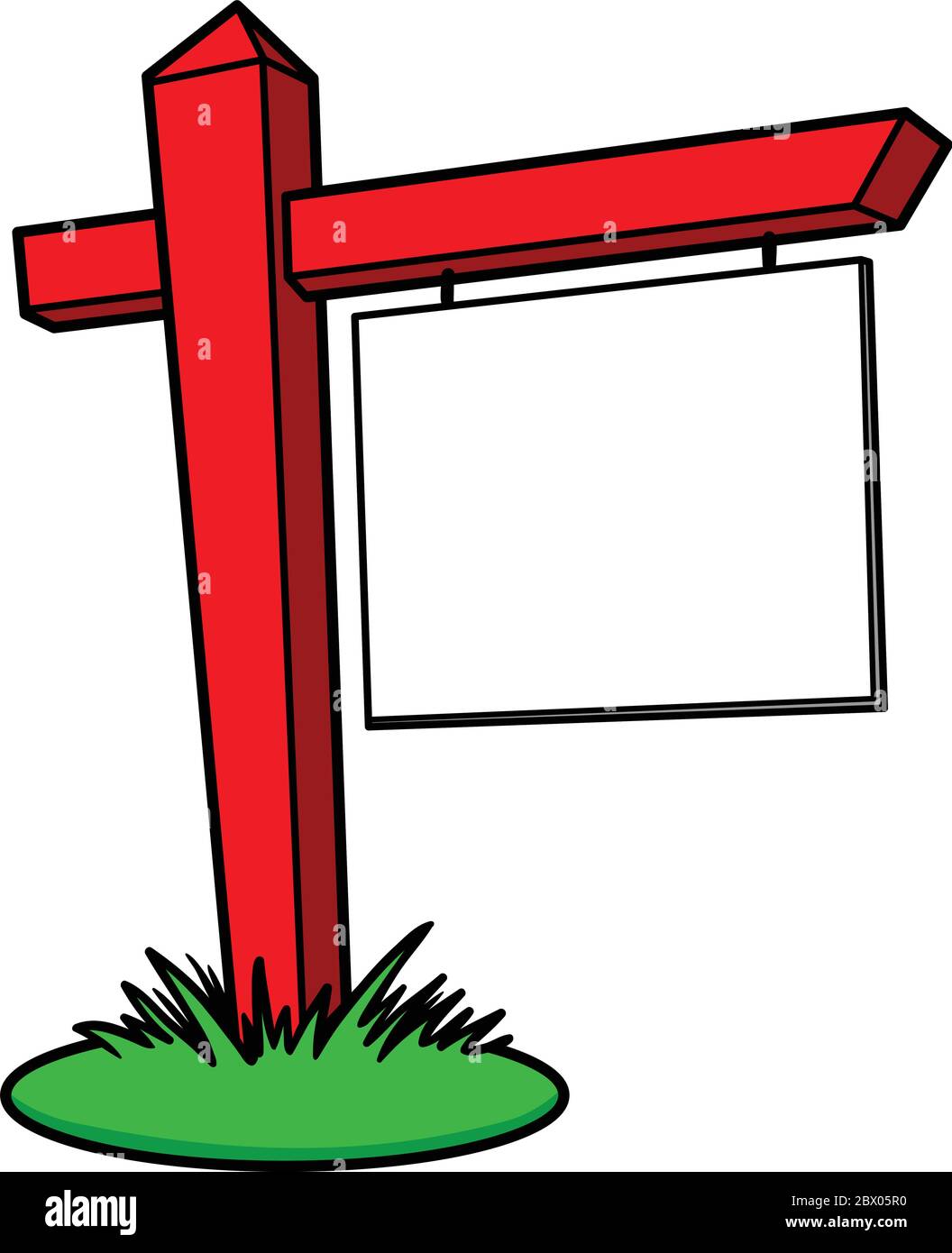 Realtor Sign- An Illustration of a Realtor Sign Stock Vector Image ...