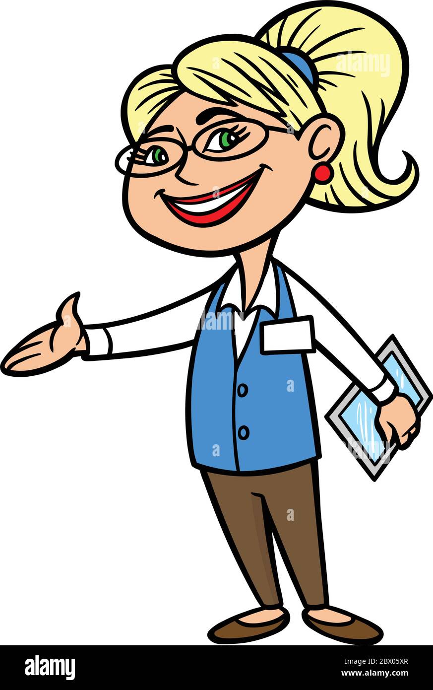 Realtor- A Cartoon Illustration of a Realtor Stock Vector Image & Art ...