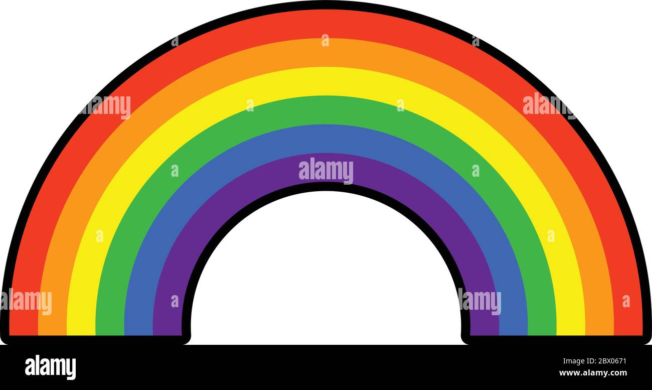 Rainbow- An Illustration of a Rainbow Stock Vector Image & Art - Alamy