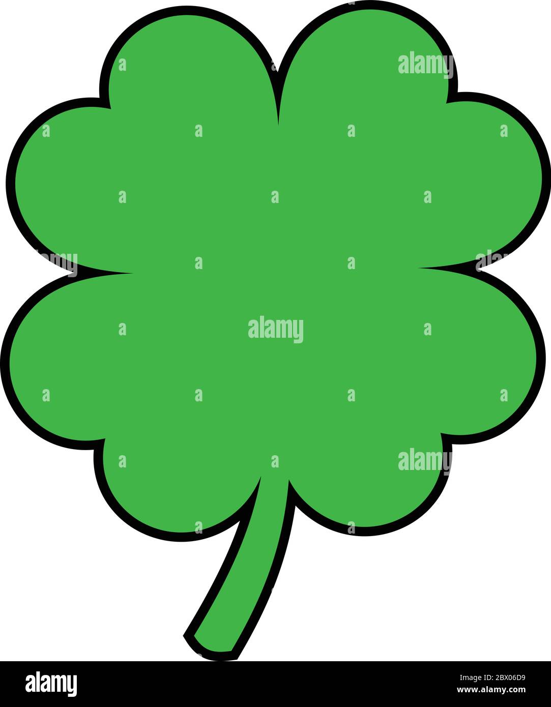 Shamrock Icon- An Illustration of a Shamrock Icon Stock Vector Image ...