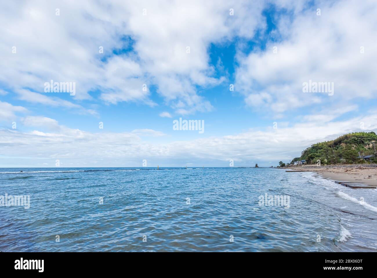 Toyama Bay is a bay located on the Amaharashi Coast,Onnaiwa Rock is a ...
