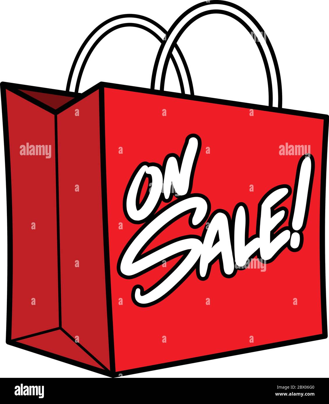 Shopping Bag Sale- An Illustration of a Shopping Bag Advertising a Sale ...