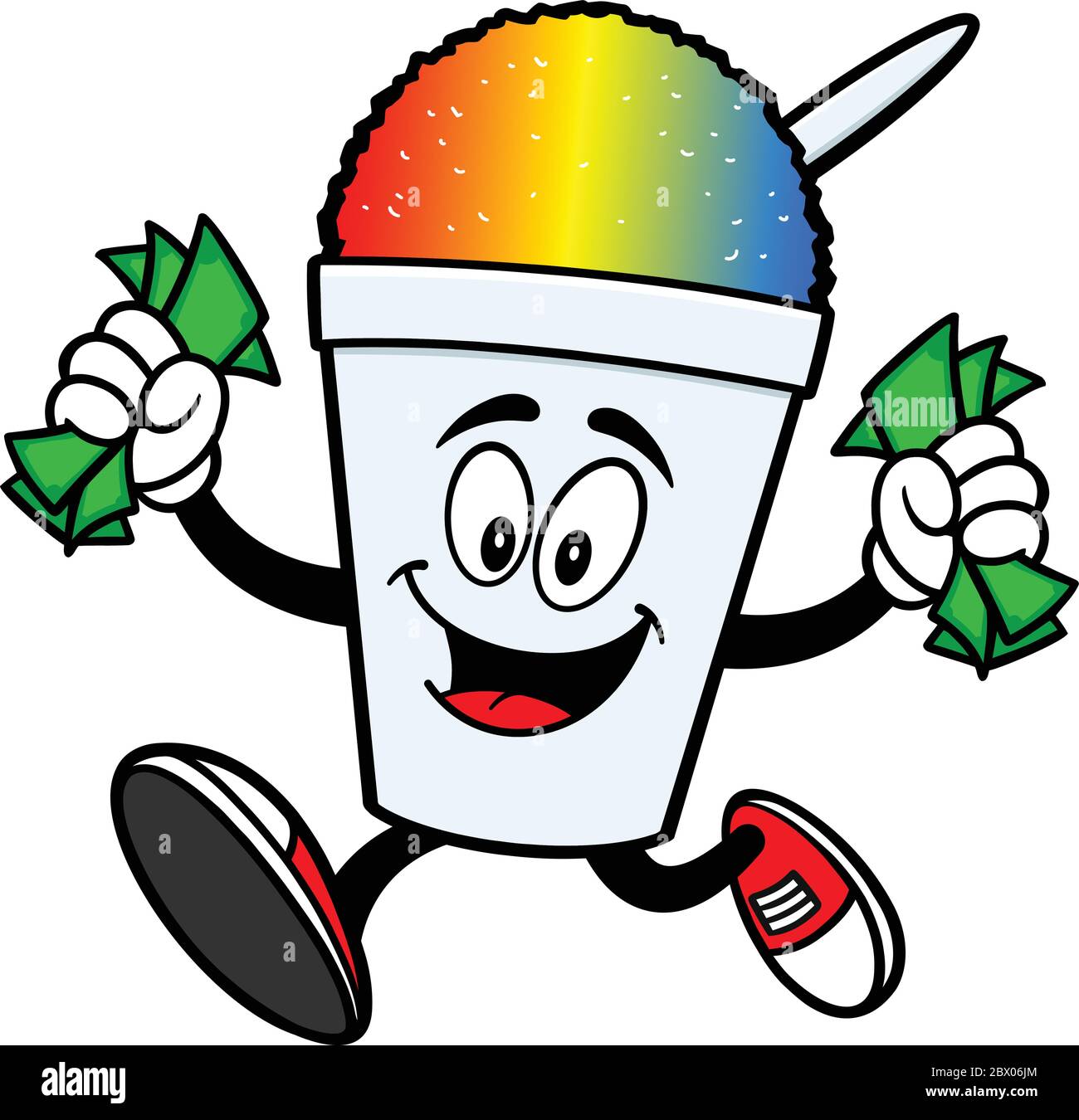 Shaved ice cone Stock Vector Images - Alamy