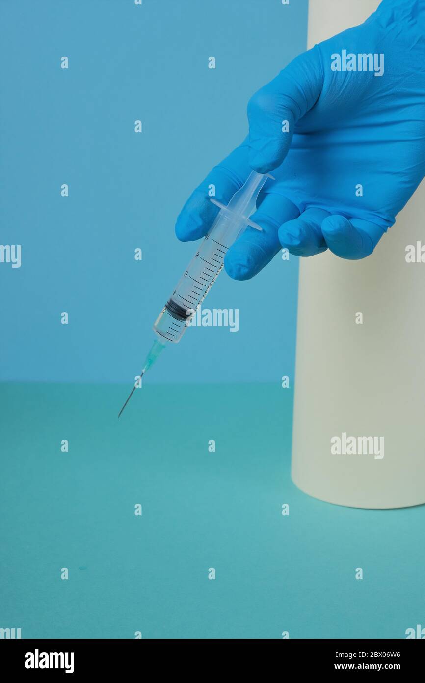 injection medical.injection syringe. Vaccination concept.Syringe in a ...