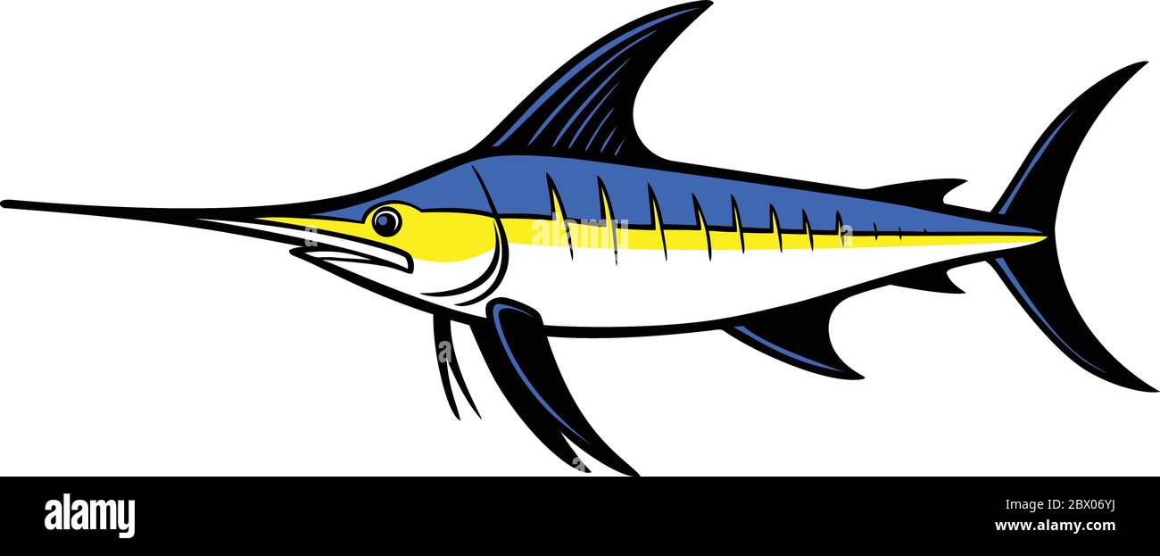Swordfish Trophy- An Illustration of a Swordfish Trophy Stock Vector ...