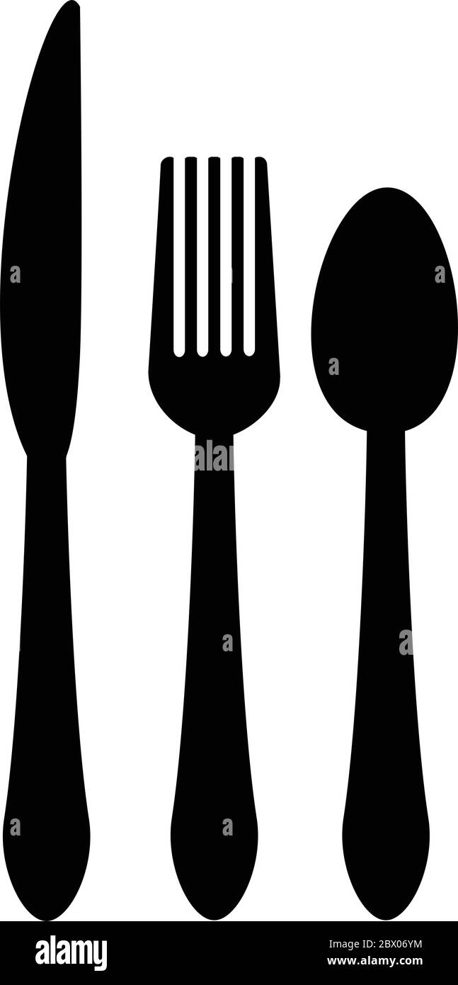 Silverware Icon- An Illustration of a Silverware Icon Stock Vector ...