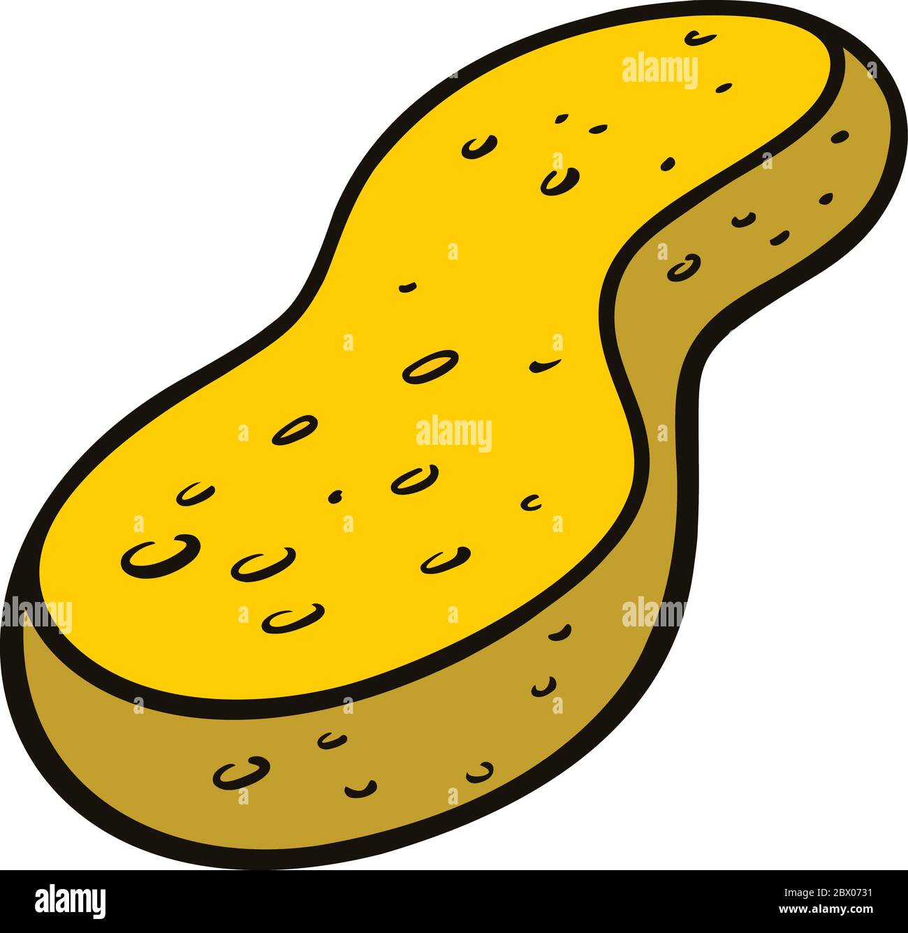 Natural bath sponge Stock Vector Images - Alamy