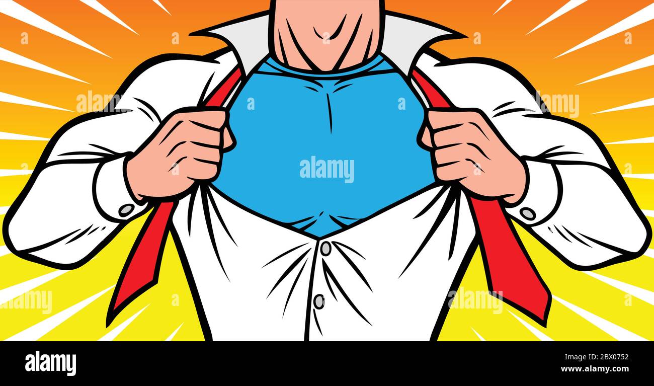 Super Hero Chest- An Illustration of a Super Hero Chest Stock Vector ...