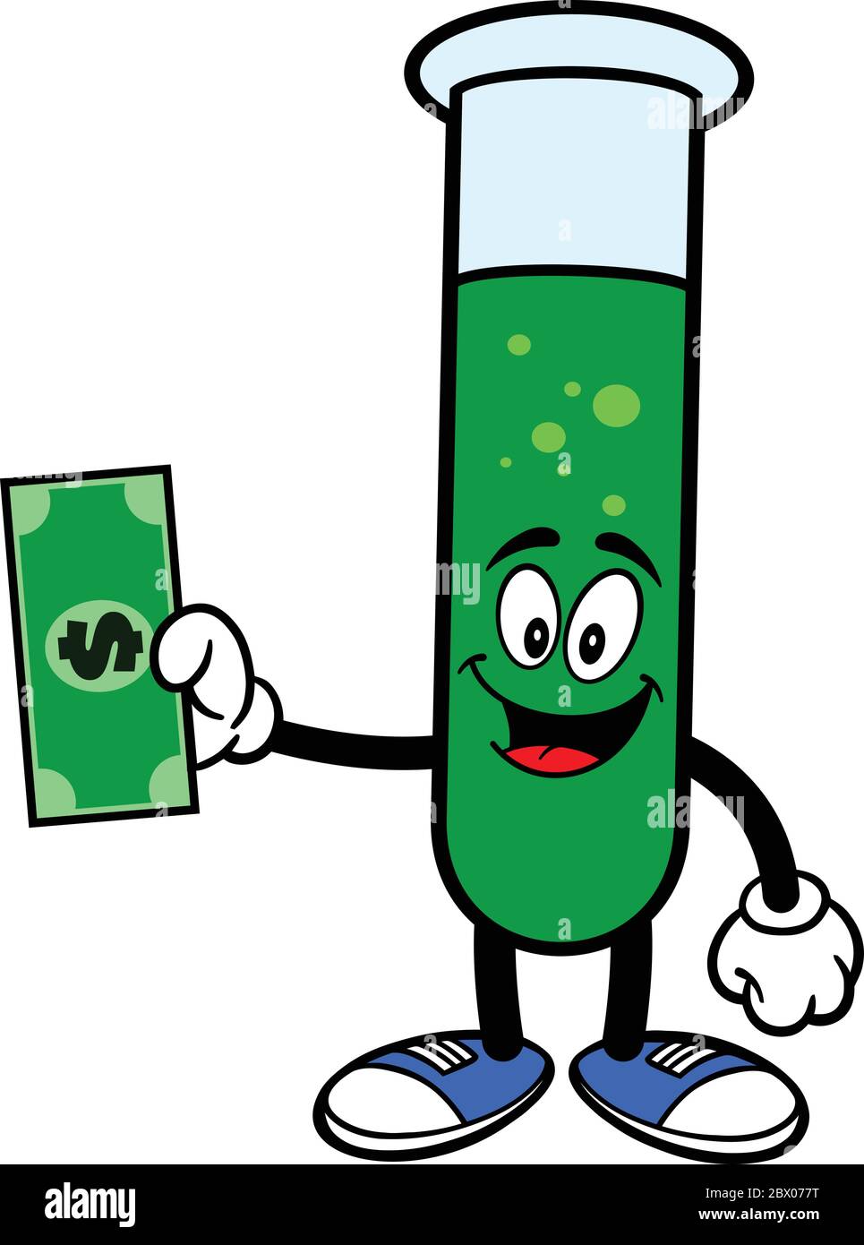 Cute Cartoon Science Test Tubes