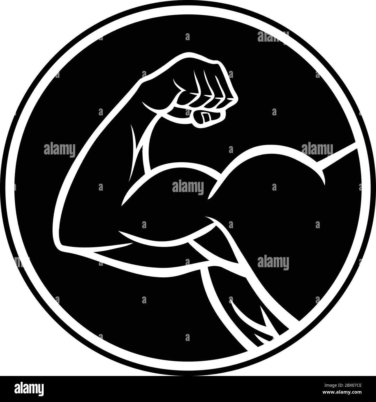 Strong Arm Insignia- An Illustration of a Strong Arm Insignia Stock ...