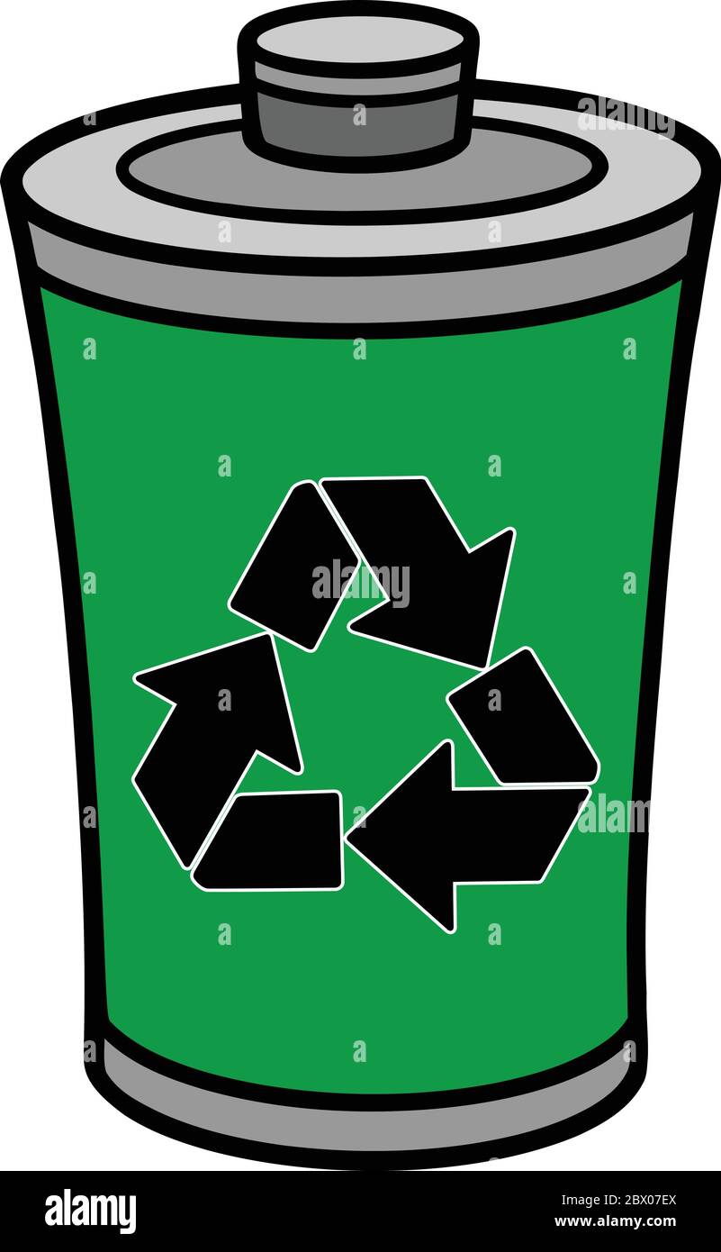 Rechargeable Battery- An Illustration of a Rechargeable Battery Stock ...