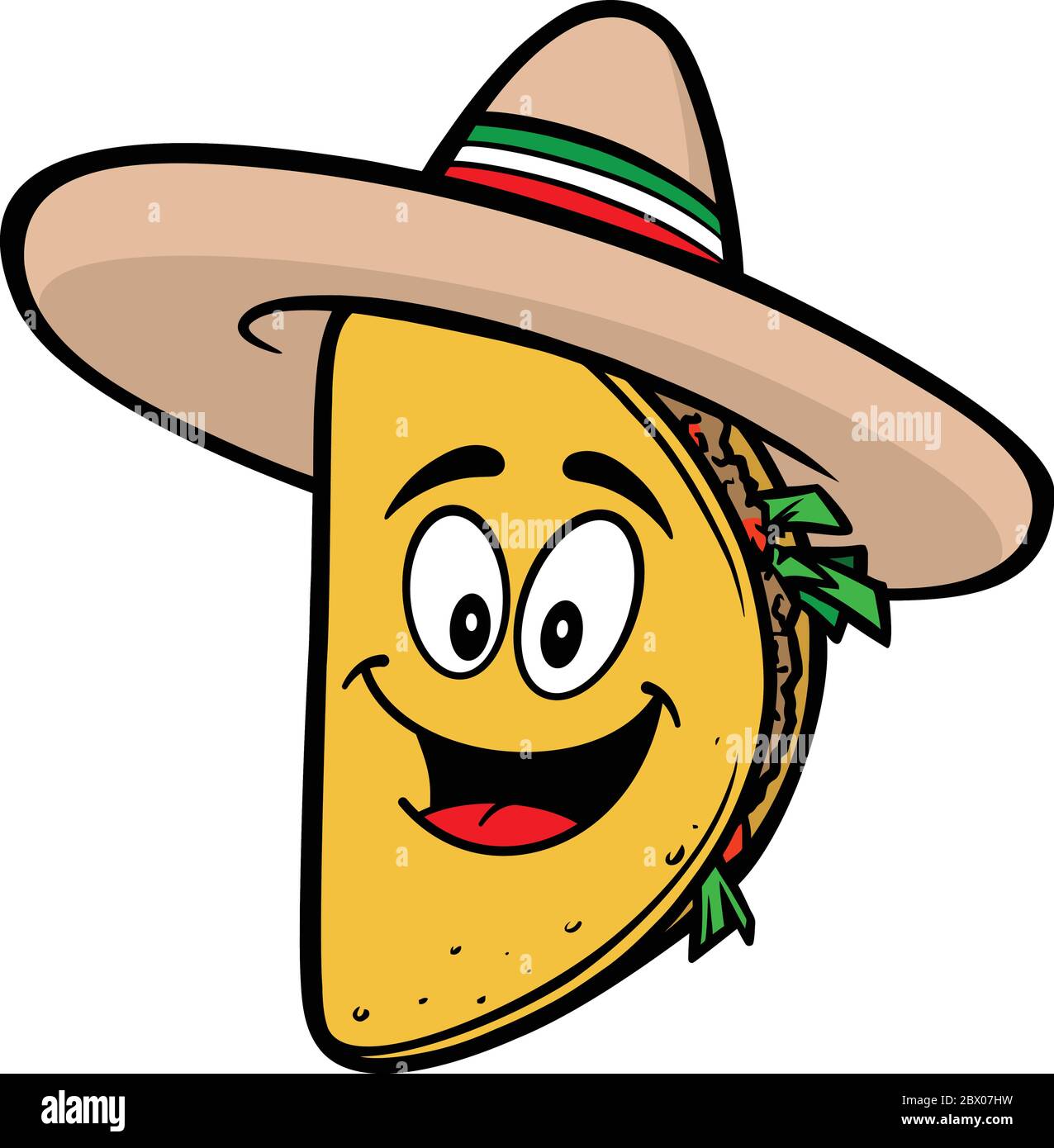 Hard taco Stock Vector Images - Alamy