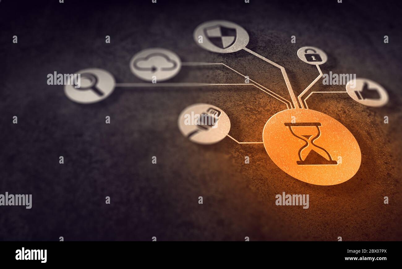 Social media communication, 3D illustration Stock Photo - Alamy