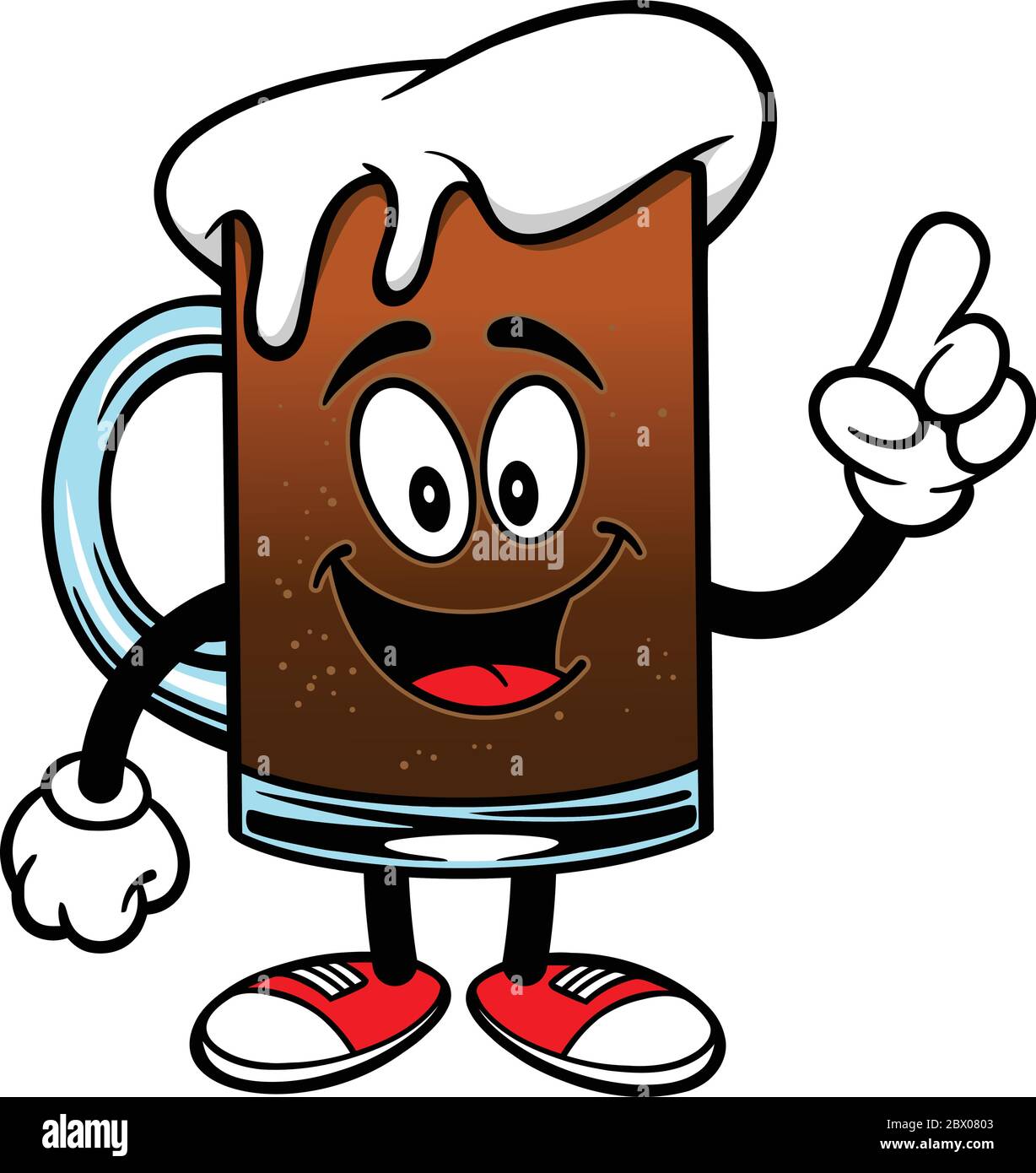 Root Beer Talking - A cartoon illustration of a Root Beer Mascot ...