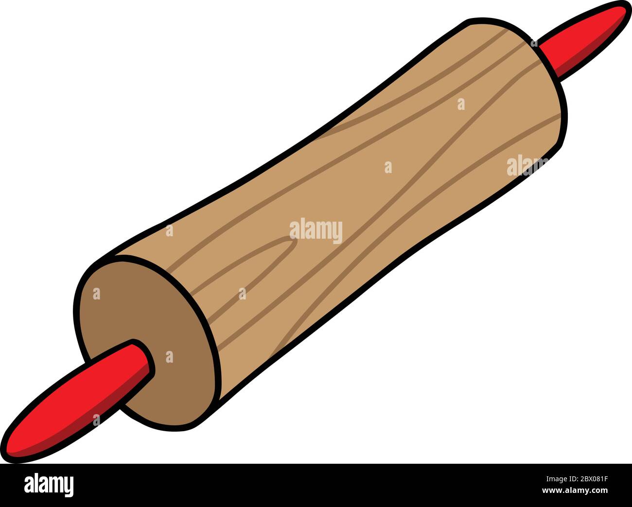 Rolling pin vector vectors hi-res stock photography and images - Alamy