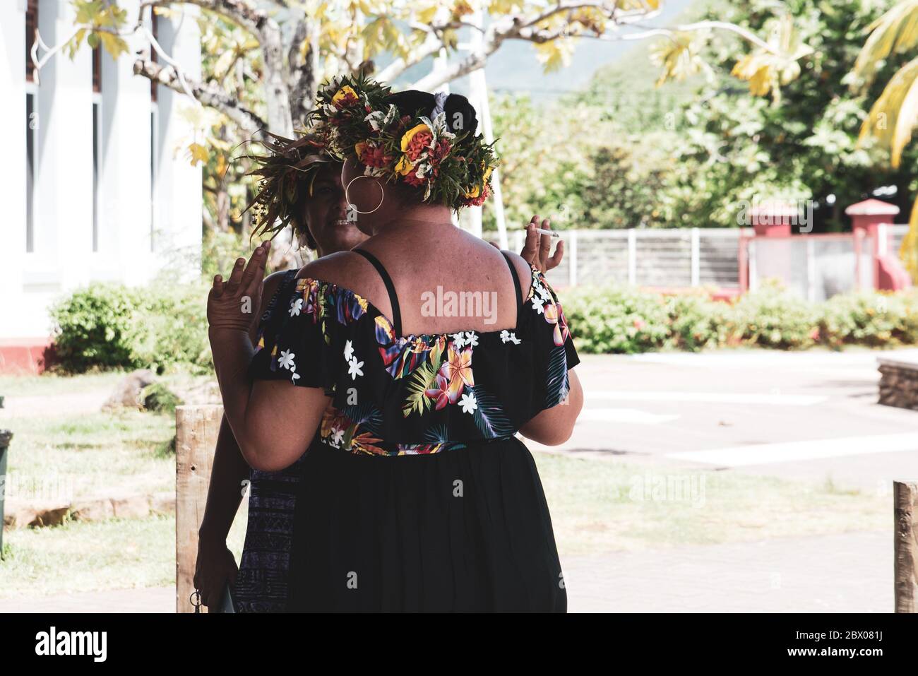Daily life and nature live together in Moorea, French Polynesia ...