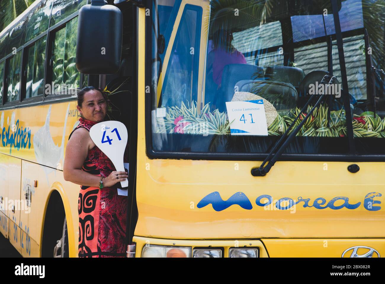 Daily life and nature live together in Moorea, French Polynesia ...