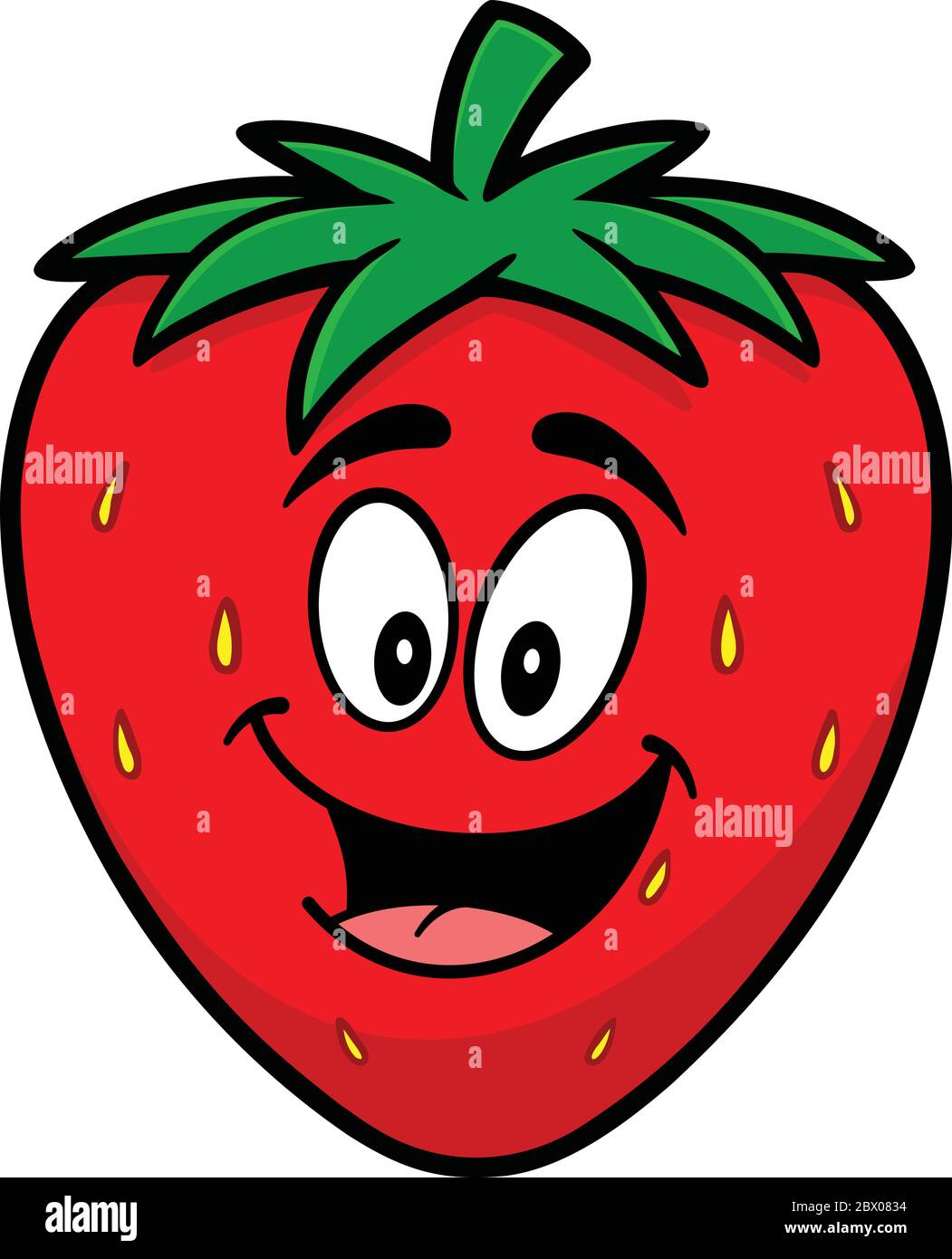 Strawberry Cartoon Mascot- An Illustration of a Strawberry Cartoon ...