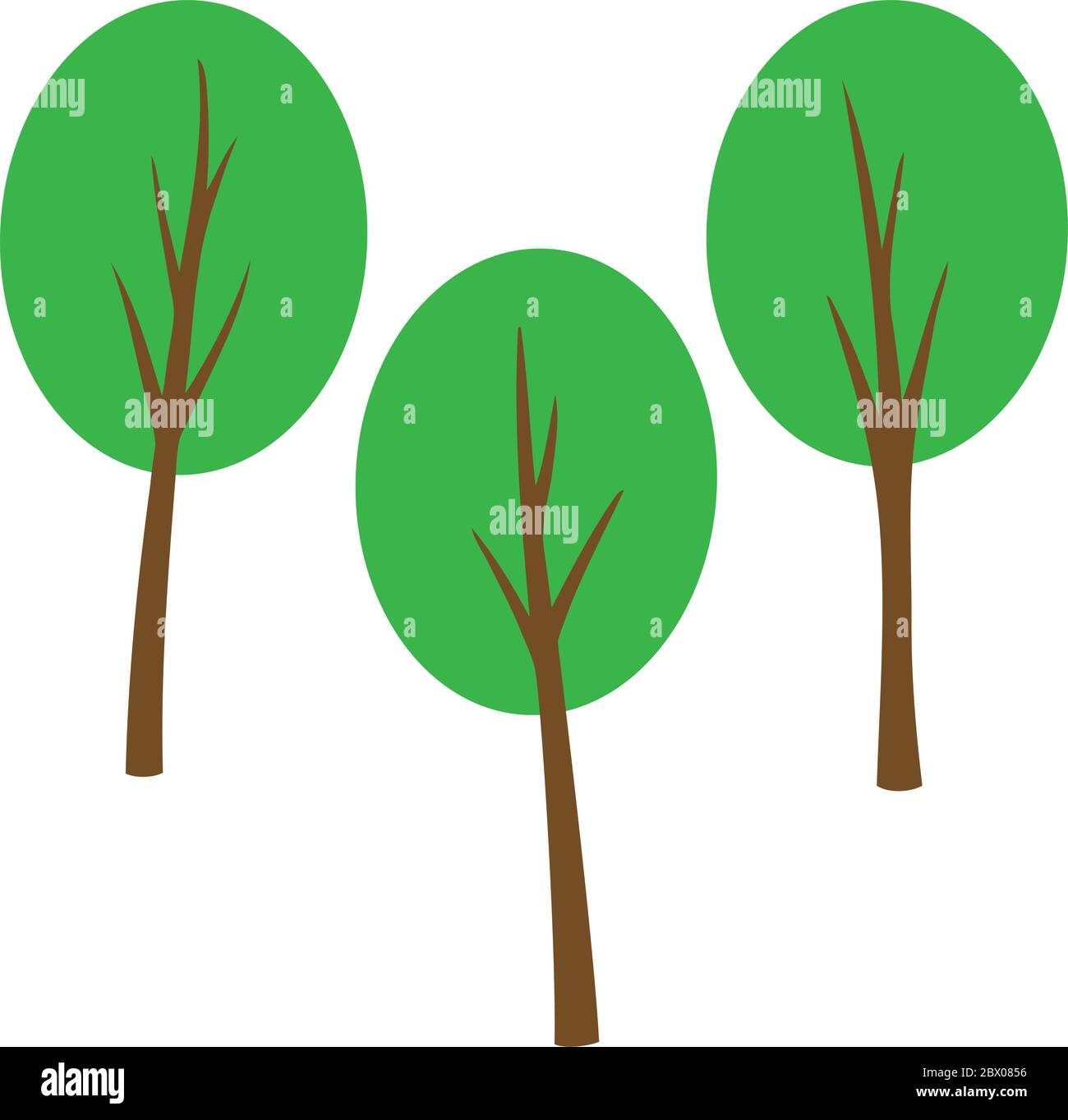 Cartoon trees hi-res stock photography and images - Alamy
