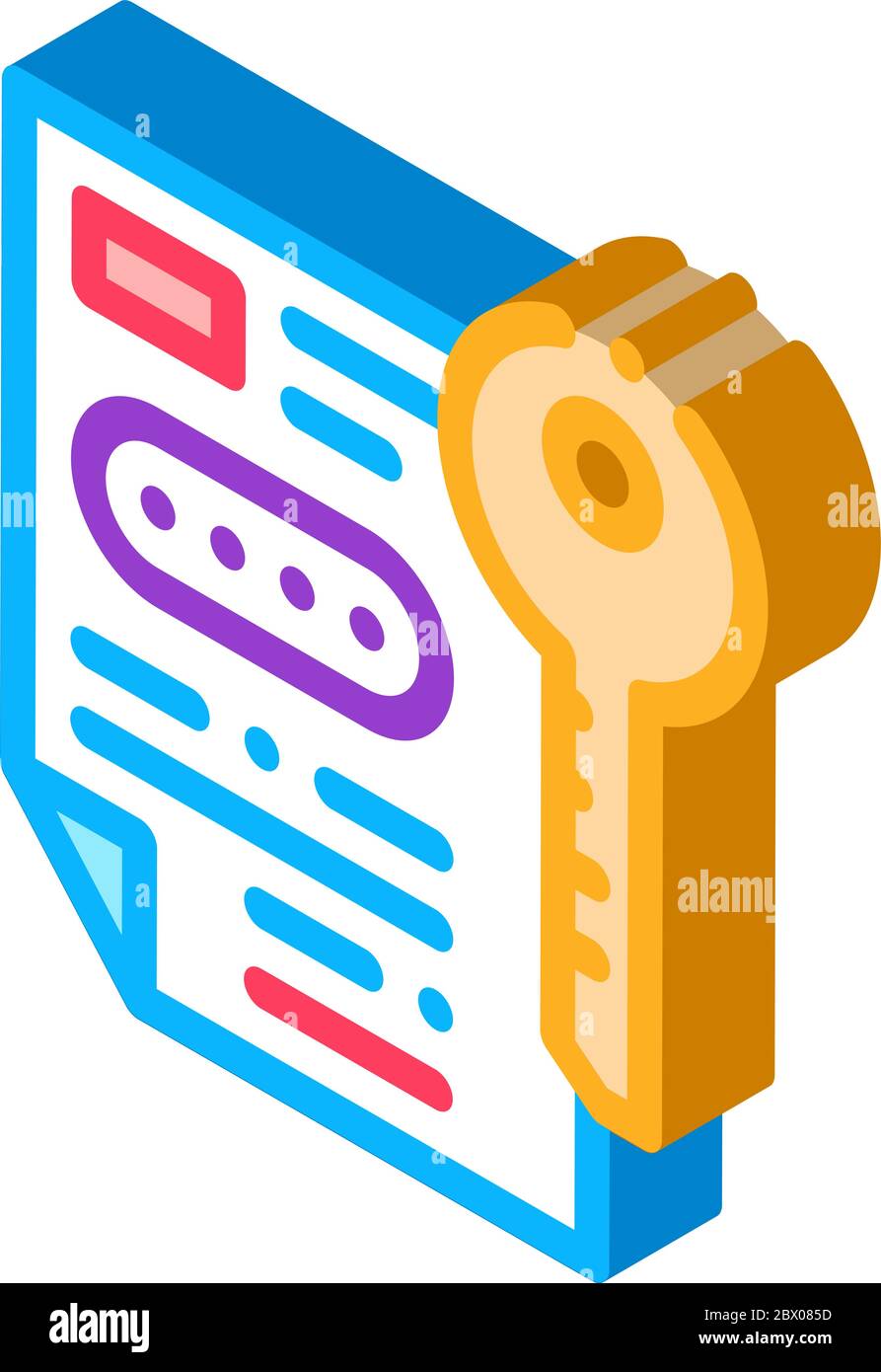 Protection Agreement isometric icon vector illustration Stock Vector ...