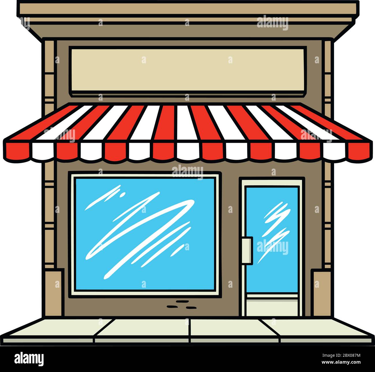 Storefront- An Illustration of a Storefront Stock Vector Image & Art ...